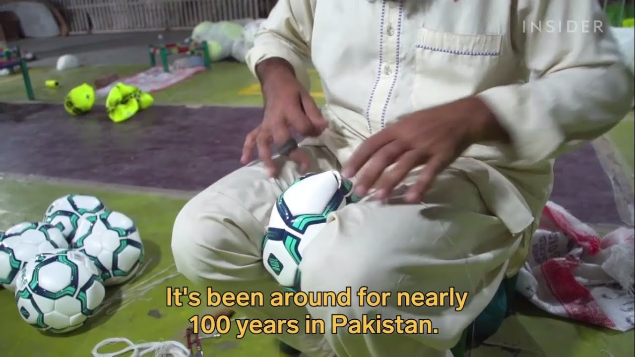 Bola Gema Football Manufacturing Process in Sialkot Pakistan - YouTube