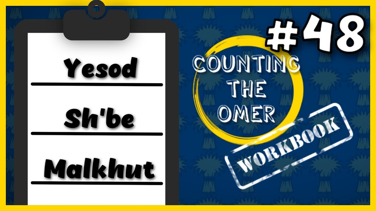 Counting the Omer Workbook: Day 48 (This video was pre-recorded and ...