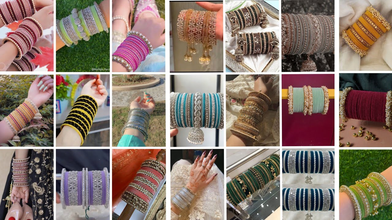 🌿🌿🪷 beautiful bangles set design।। chudi design।। chudiyan।। चूड़ी ...