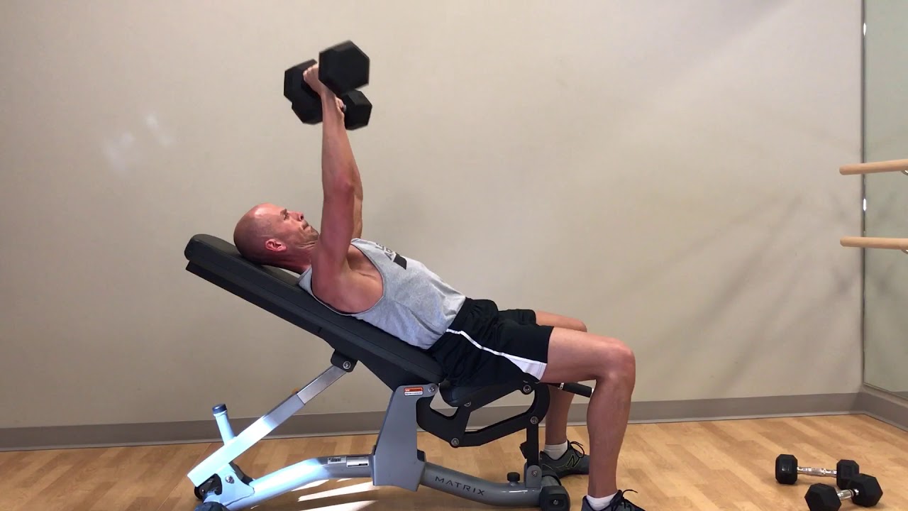 Dumbbell Incline Chest Press w/Rotation - YouTube