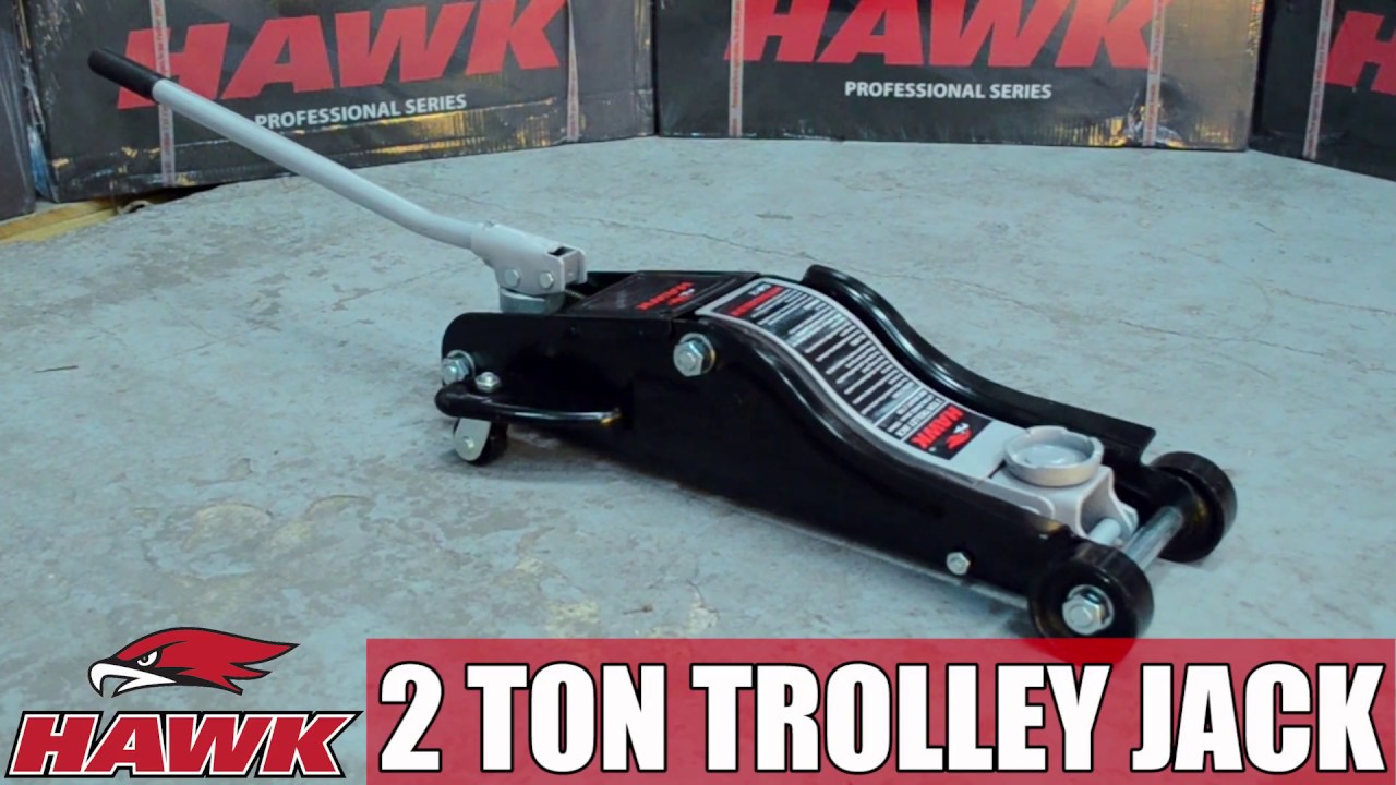 Hawk Tools 2 Ton Trolley Jack - YouTube