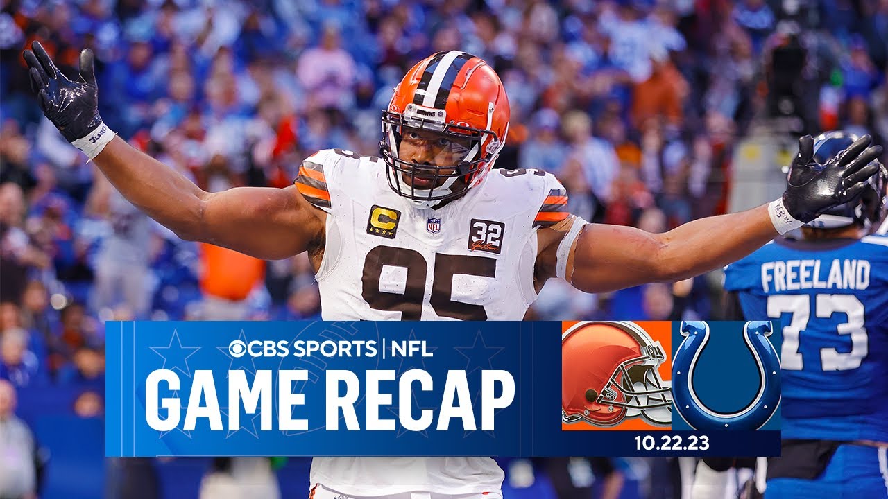 Browns EDGE OUT Colts, 39-38, to snag back-to-back wins | Game Recaps ...