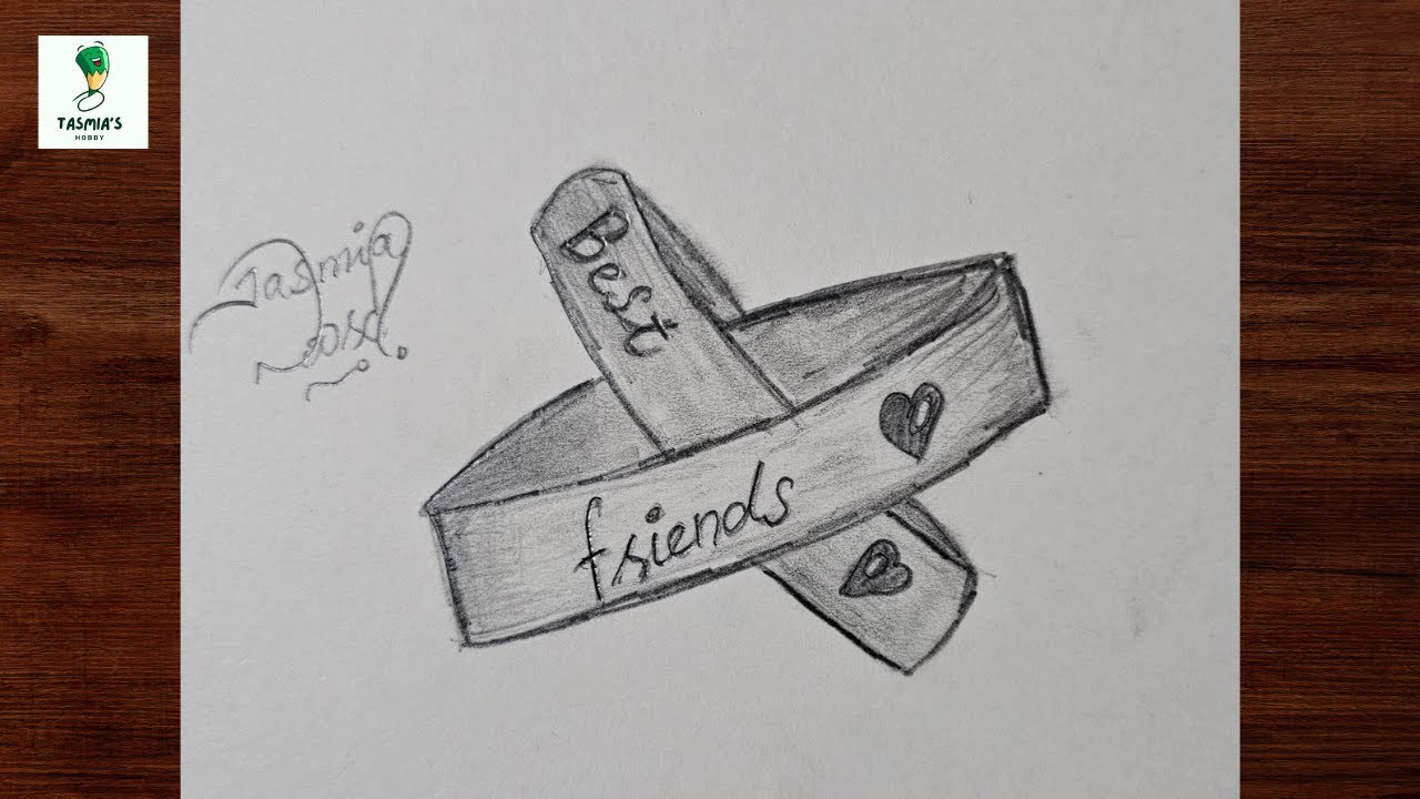 Step-by-Step Matching Friendship Bracelet Drawing for Beginners # ...