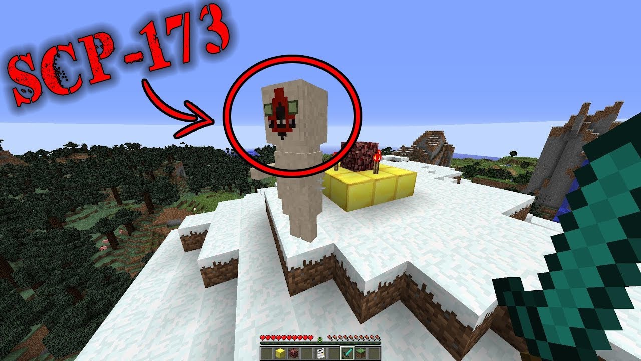 We Found SCP-173 in this Minecraft seed... (Secret Underground SCP ...