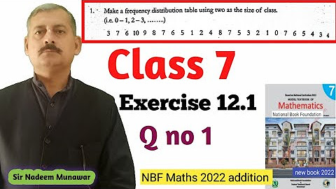 Class 7 Unit 12 NBF Maths 2022 - YouTube