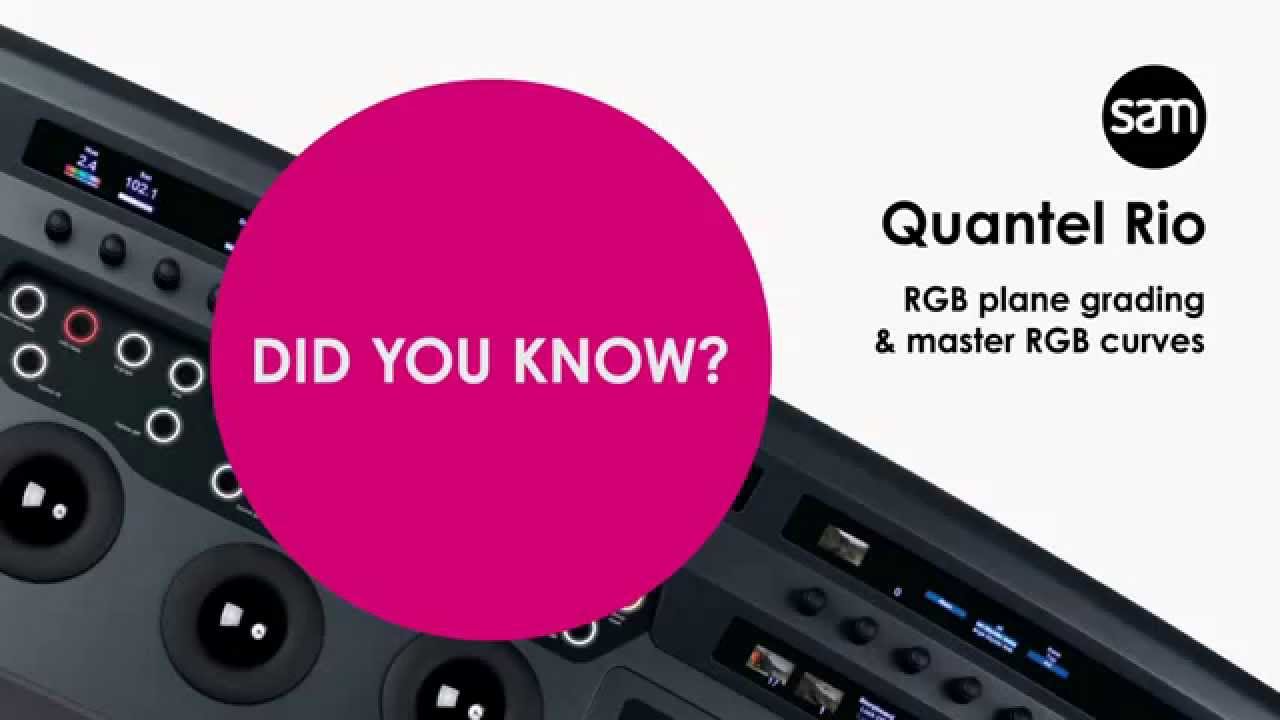 Quantel Rio - RGB plane grading and master RGB curves - YouTube