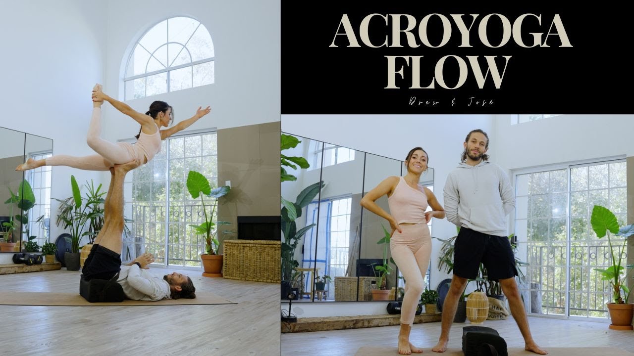 Beginner/Intermediate AcroYoga Flow - YouTube