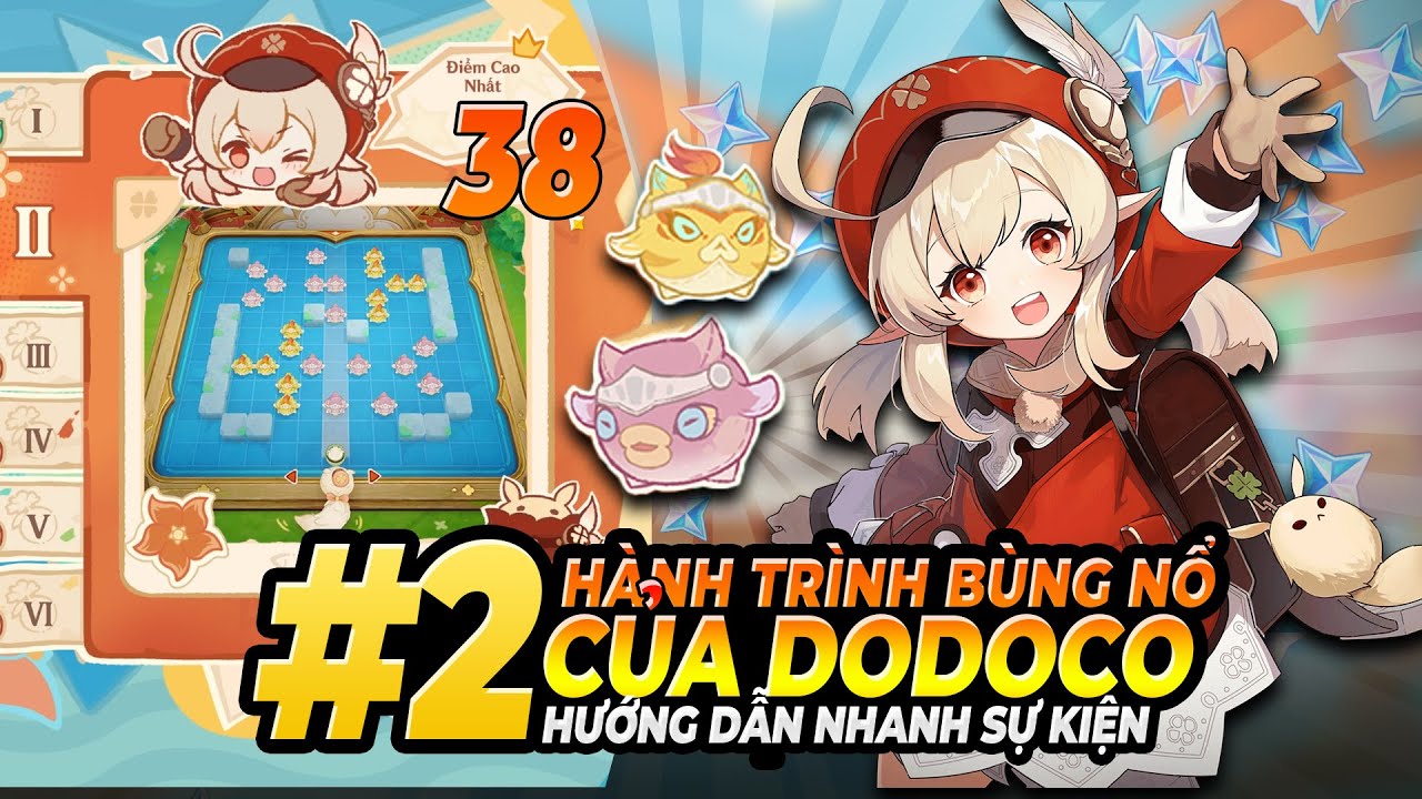 Màn #2! Điểm Tối Đa 38! Hành Trình Bùng Nổ Của Dodoco! Genshin Impact 4 ...