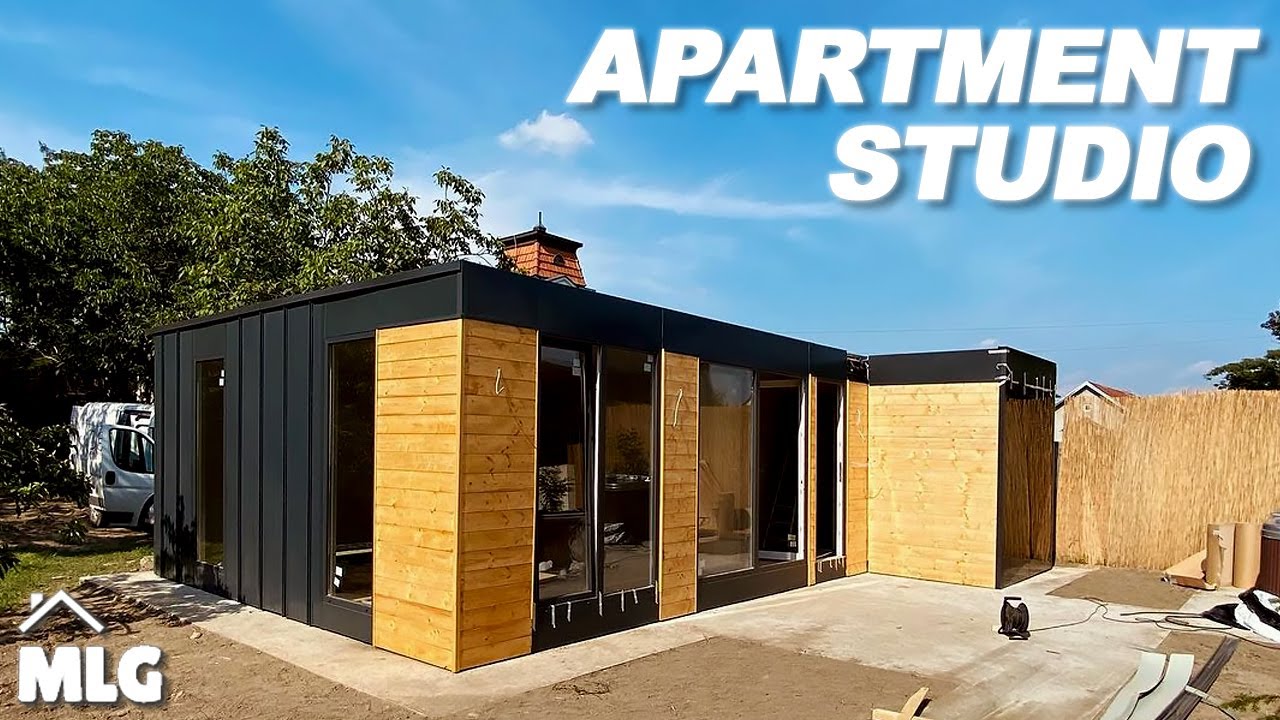 Building MLG Lux Apartment STUDIO Container Home Step by step DIY ...