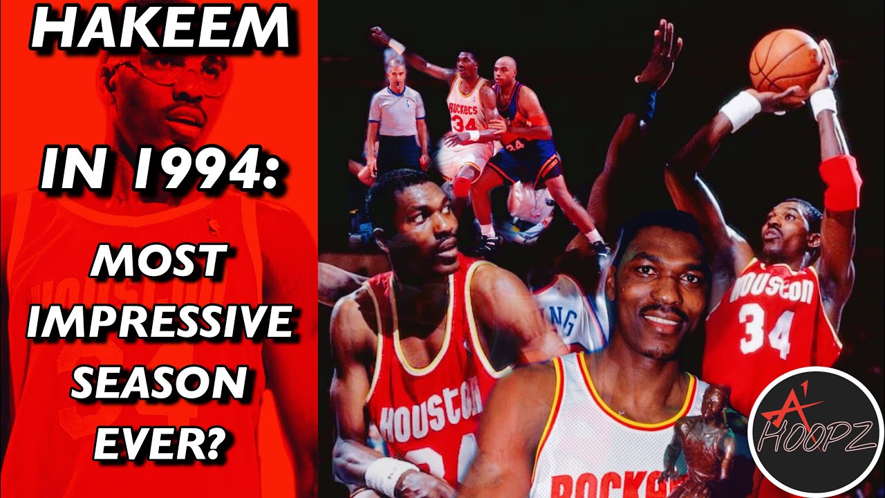Hakeem Olajuwon in 1994: Best Season Ever? - YouTube