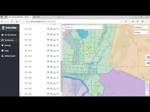 TerritoryHelper - View territory, Change map display - YouTube