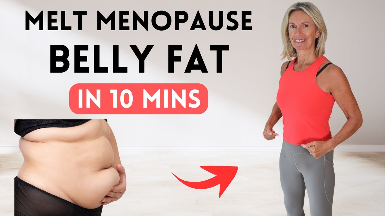 Lose Menopause Belly Fat At Home With No Equipment | 10 Min Workout ...