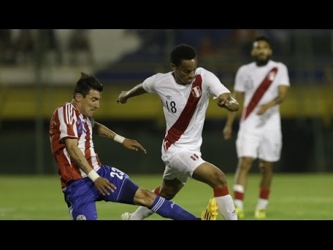 LAS MEJORES JUGADAS DE ANDRE CARRILLO PERU VS PARAGUAY 14-11-2014 - YouTube