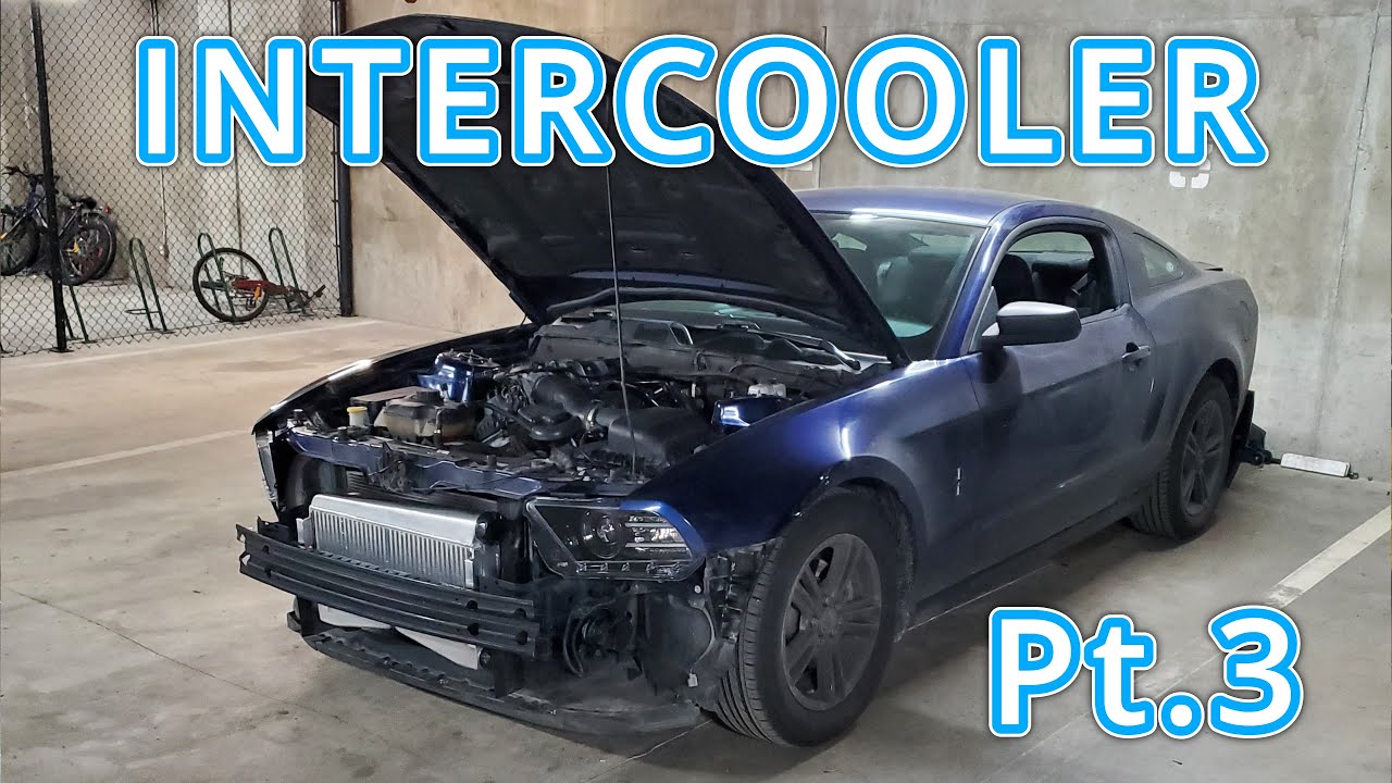 Twin-Turbo Intercooler Install Part 3 - YouTube