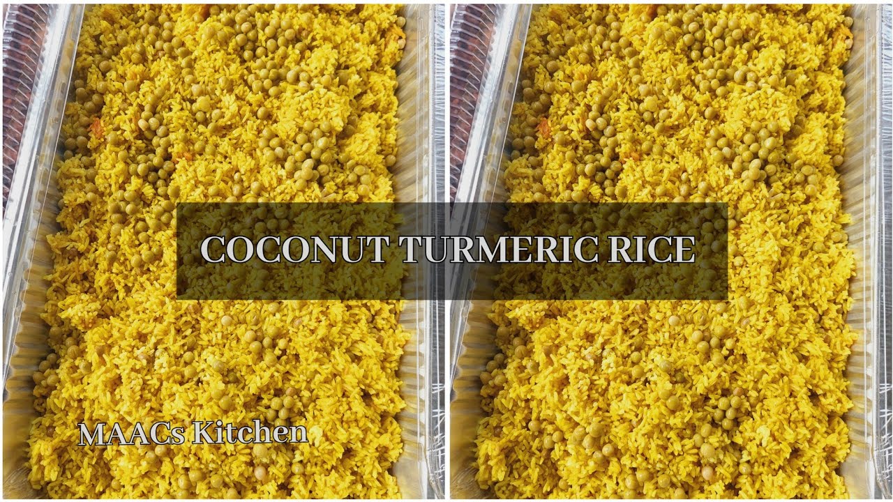 Coconut Turmeric Rice Made Simple| Party Coconut Curry Rice - YouTube