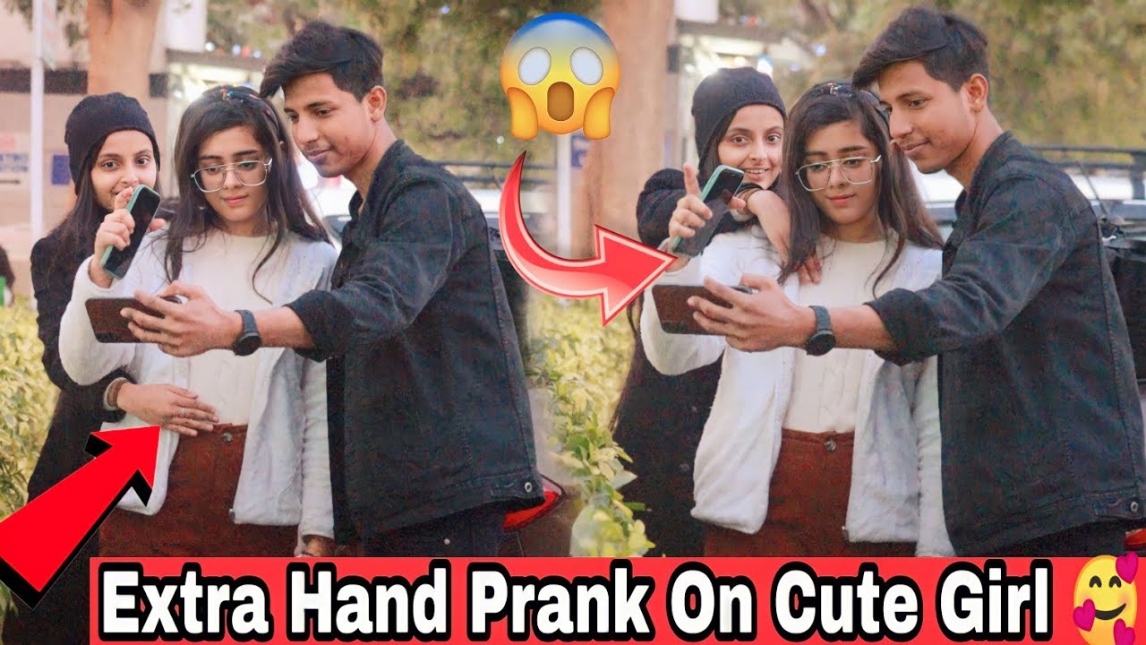 Extra Hand Prank On Shoulder🥰 || Strangers Girl's 🥰|| Kartik PrankTv ...