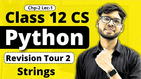Revision Tour 2 | Class12 Python | Class 12 CS | Vishal Kumar - YouTube