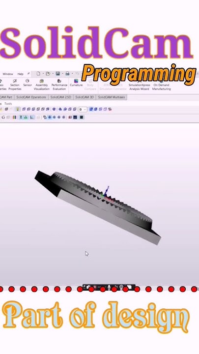 SolidCam Programming Garari part #partofdesign #part - YouTube