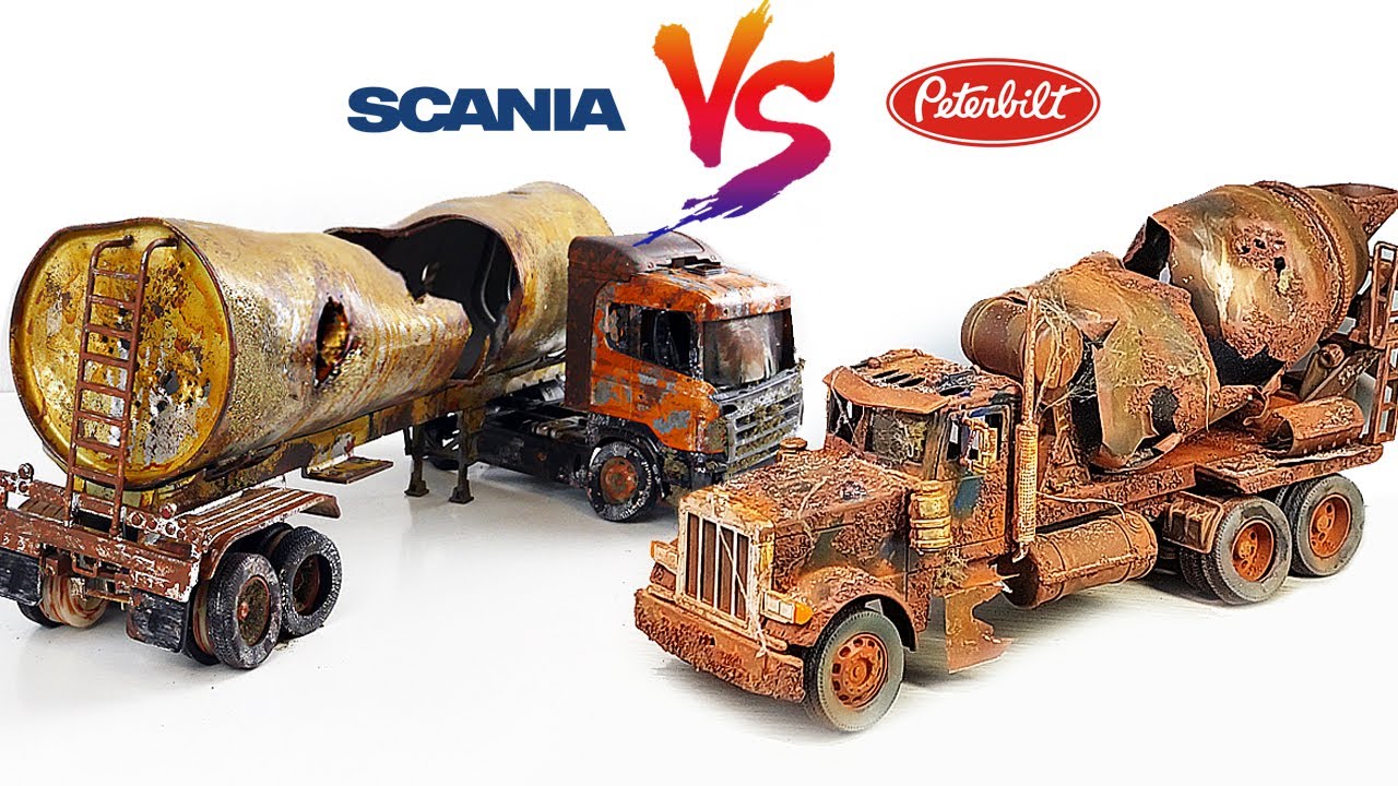 Restoration Scania VS Peterbilt Mixer Truck | Restoration and Rebuild ...