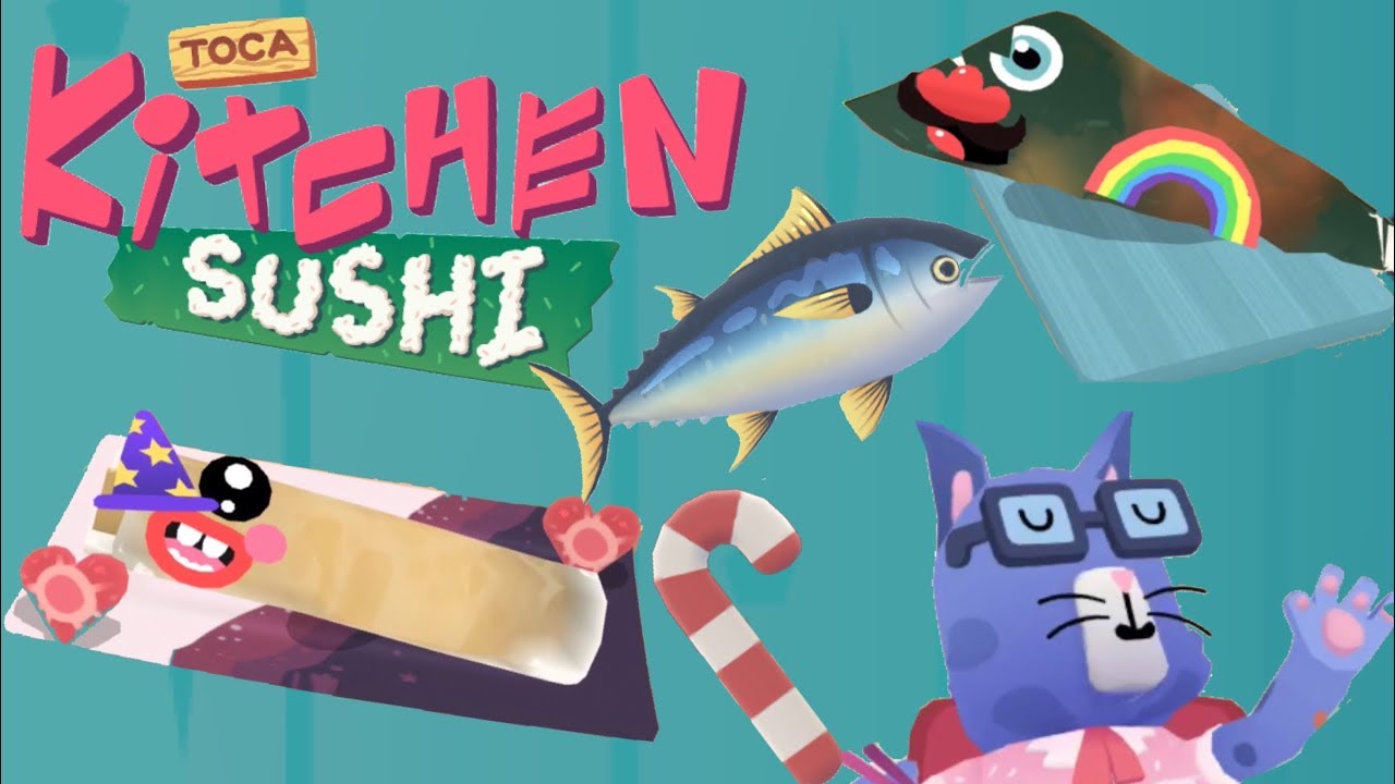 Toca kitchen sushi | Squid Wrapus!? - YouTube