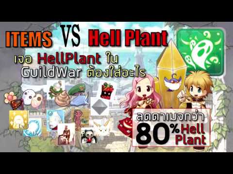 [Ragnarok Mobile] ของกัน Hell Plant ใน Guild War กันเดเมจกว่า 80% ...