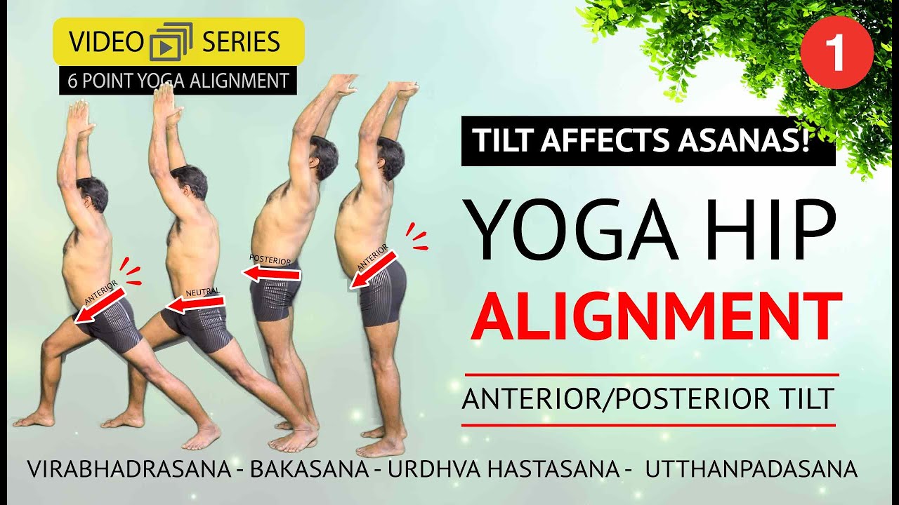 Yoga Hip Alignment | Part 1 | Anterior & Posterior Pelvic Tilt | Yoga ...