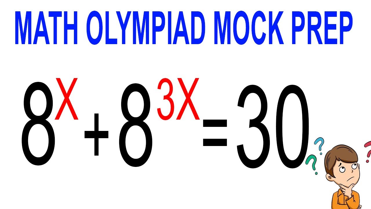 Special Math Olympiad Question with a nice solution || Solve for X such ...