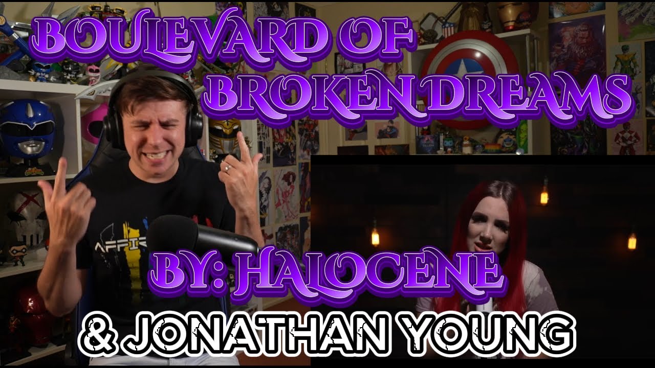 WHAT A DUO!!!!!!!!! Blind reaction to Halocene - Boulevard Of Broken Dreams Ft. Jonathan Young ...