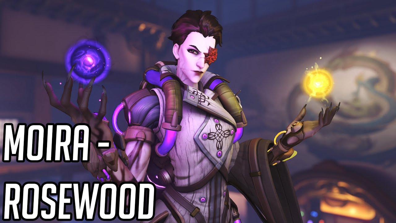 Moira "Rosewood" Skin Showcase - Overwatch 2 - YouTube