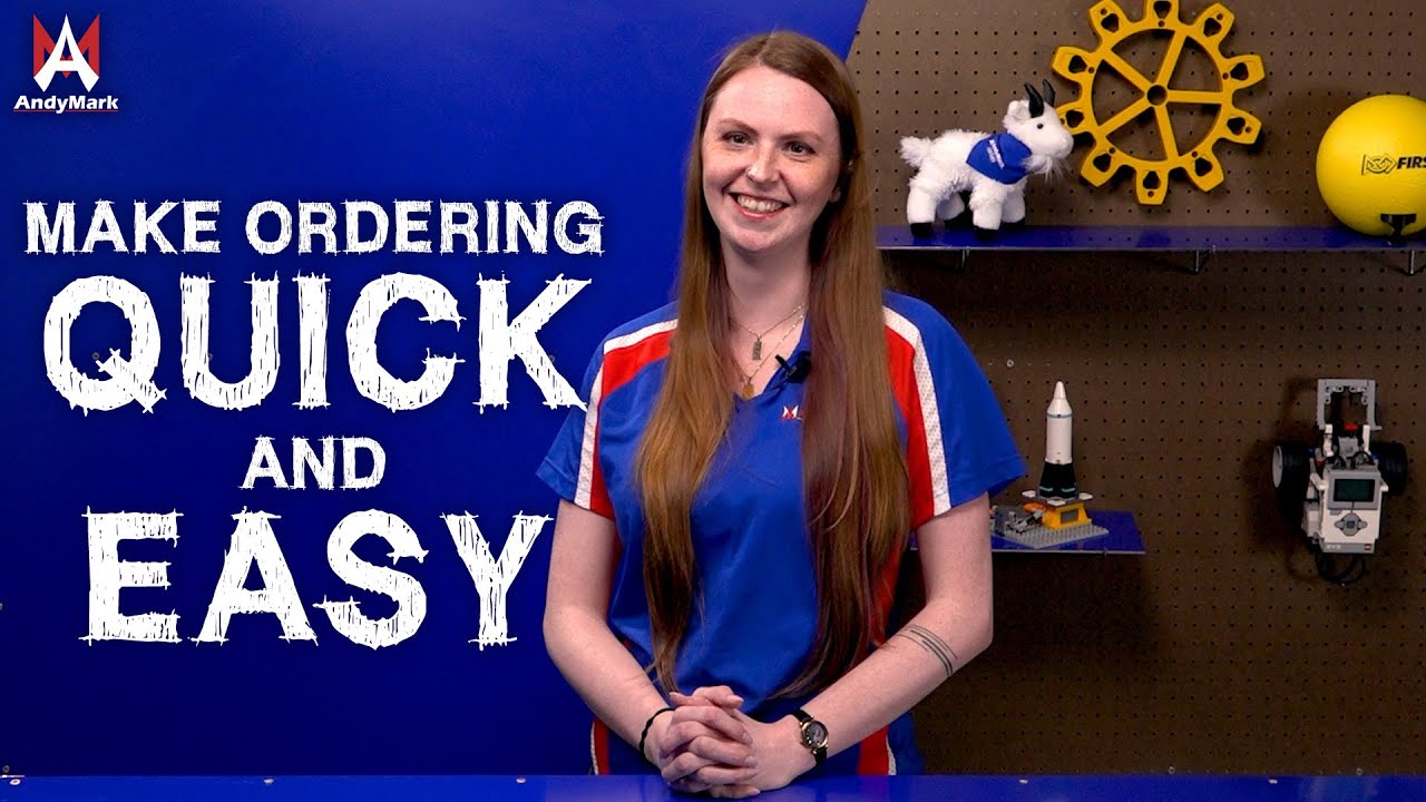 How Do I Order Robot Parts by SKU on AndyMark.com? - YouTube