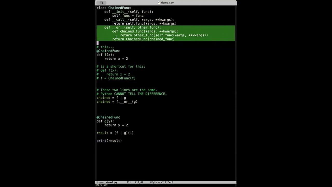 Discovering a new Python decorator pattern in real time - YouTube