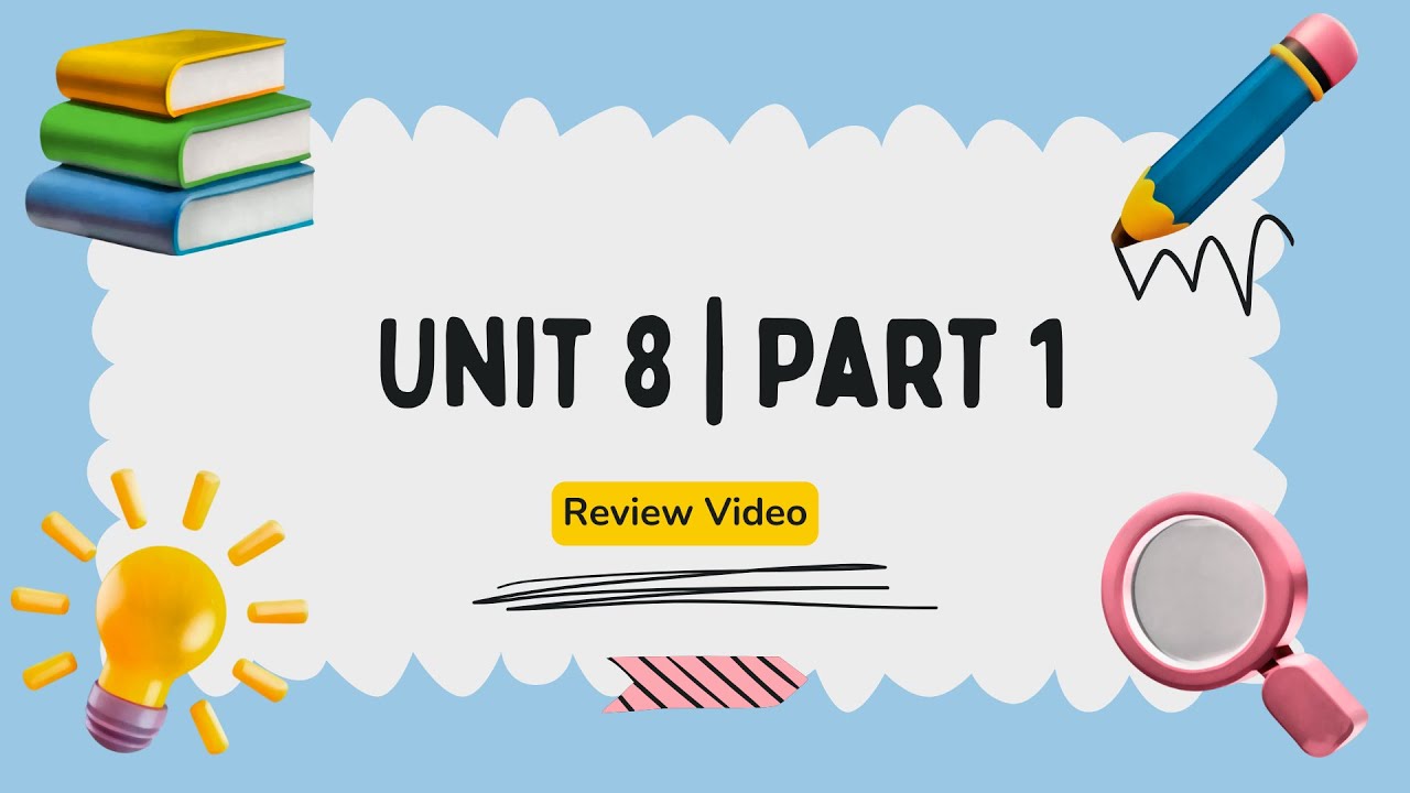 Unit 8 | Part 1 | Review Video (Basic ESOL) - YouTube
