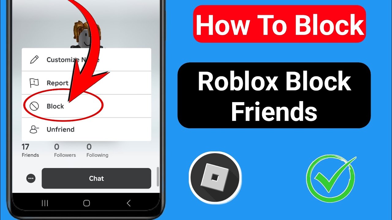 How To Block Friends On Roblox Block Someone On Roblox 2025 - YouTube