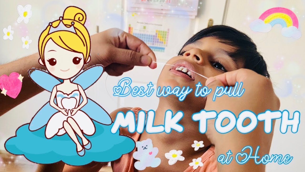 How to pull out a loose tooth easily at Home using Dental floss 🦷🧚🏻‍♀ ...
