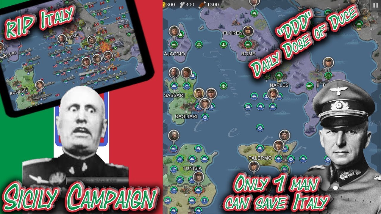 Sicily Campaign Italian Front #7 One Of The Hardest Missions; WWII Mod ...