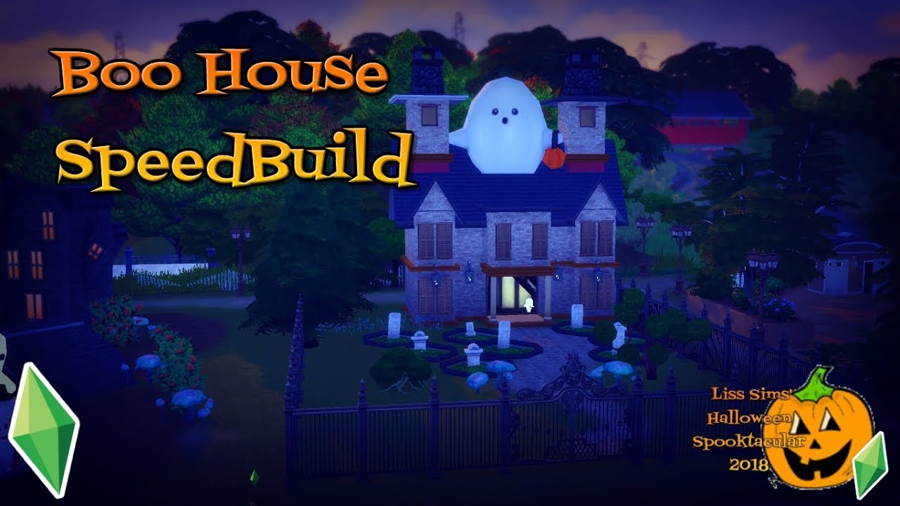 Boo House | The Sims 4 | SpeedBuild - YouTube