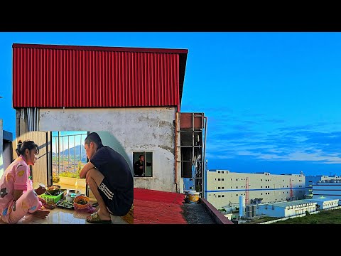 Couple back to our tiny apartment | cozy dinner far from home | steamed pork with sweet potatoes