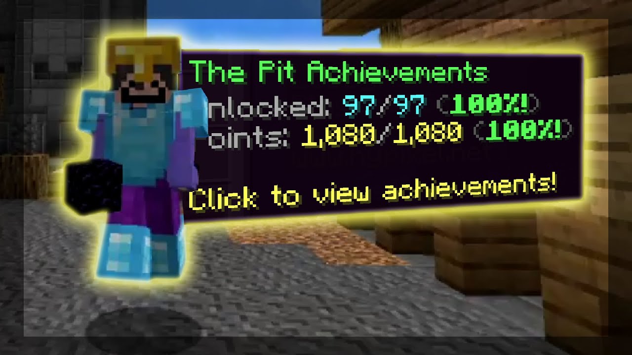 getting every achievement in the hypixel pit - YouTube