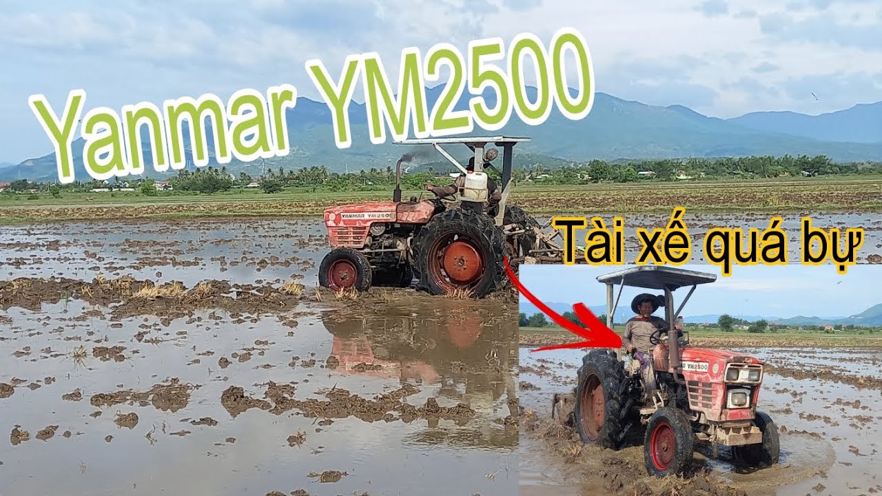 Yanmar 2500 đời cổ xới đầy khói - YouTube