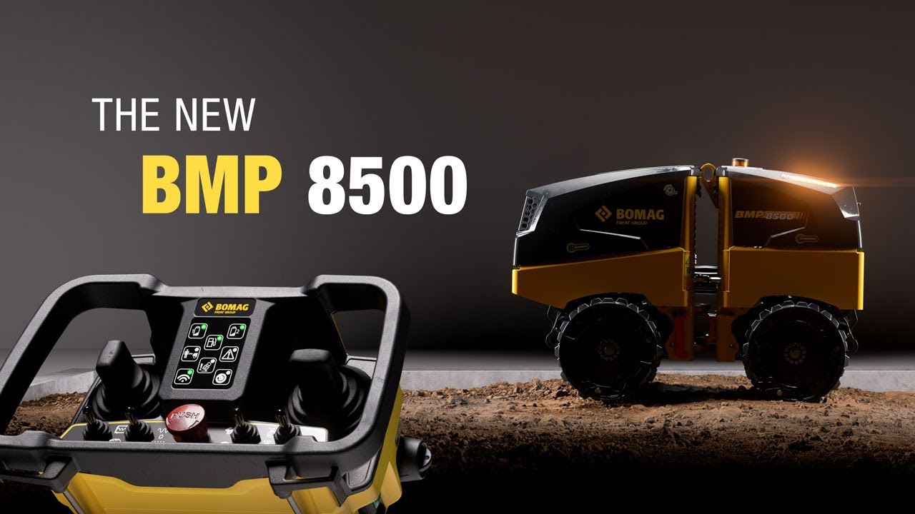 Die neue Generation der BOMAG Grabenwalze BMP 8500 - YouTube