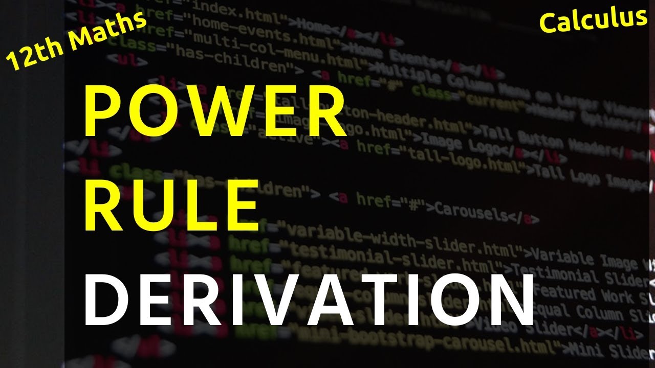 Power Rule Derivative Calculus | power rule derivatives examples | what ...