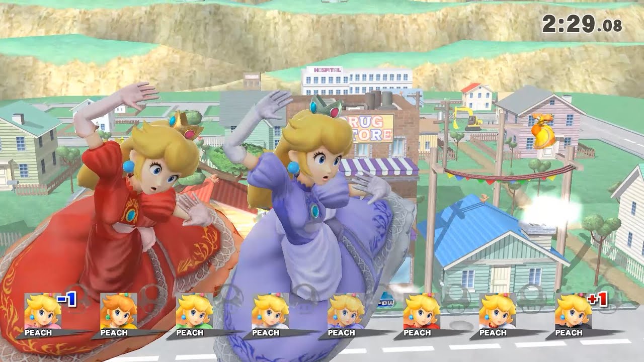 Smash Wii U - 8 Peaches Battle (Only Blast and Screen KO) Part 14 - YouTube