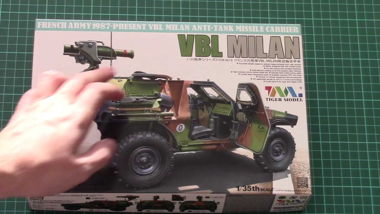 Tiger Model 1/35 VBL Milan (4618) Review - YouTube