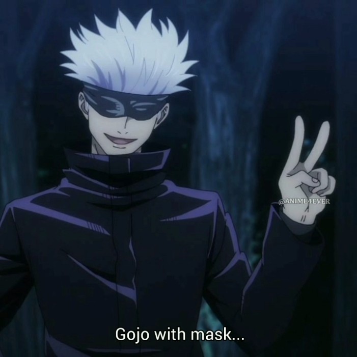Gojo without mask 👀 #anime #animeaddicts #animeedits #jujutsukaisen # ...