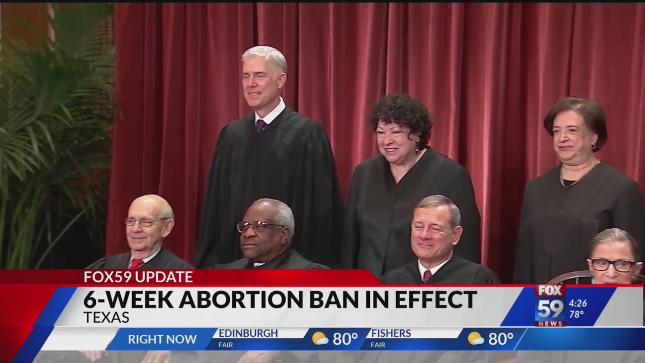 Texas 6-week abortion ban in effect - YouTube