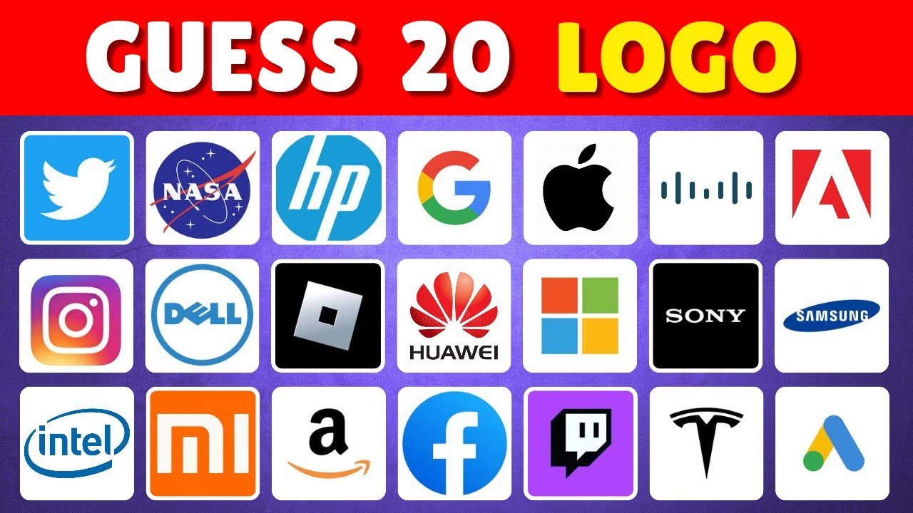 Guess The Tech Logo in 3 Second | 20 Famous Logos 🌟 Logo Quiz 2025 ...