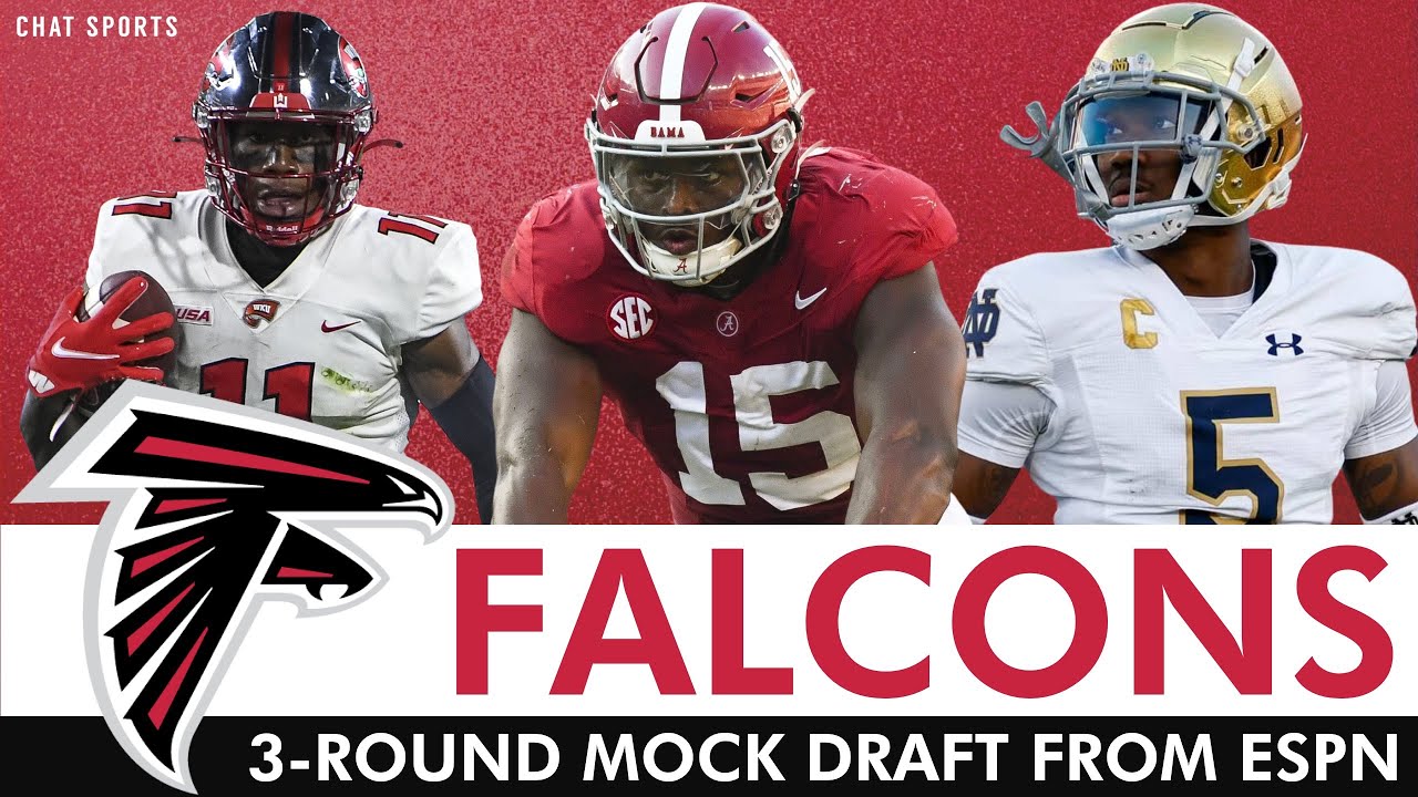 Falcons 3-Round Mock Draft By ESPN: Pick #8 A DONE DEAL? Top Falcons ...