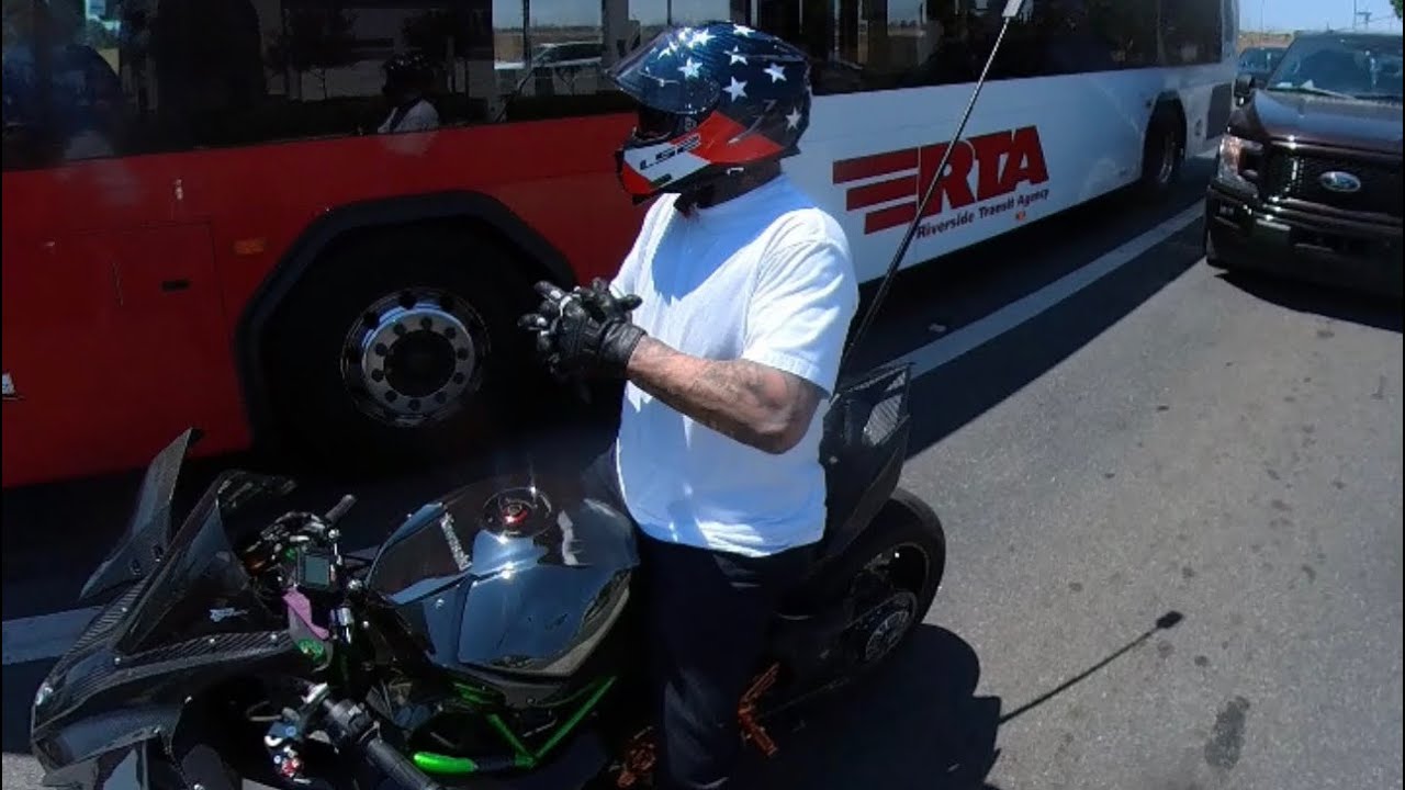 H2X2. Kawasaki Ninja H2. Rear view mirror. - YouTube