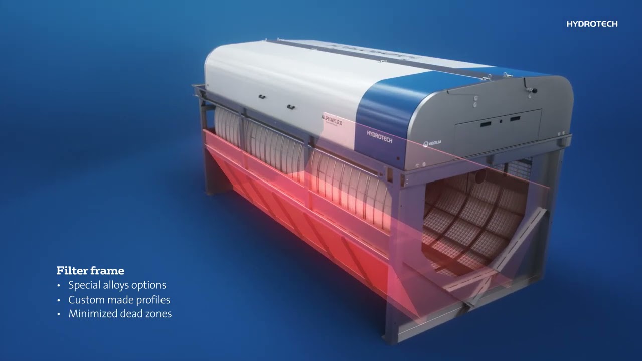 Hydrotech Drum Filter Value Series - YouTube