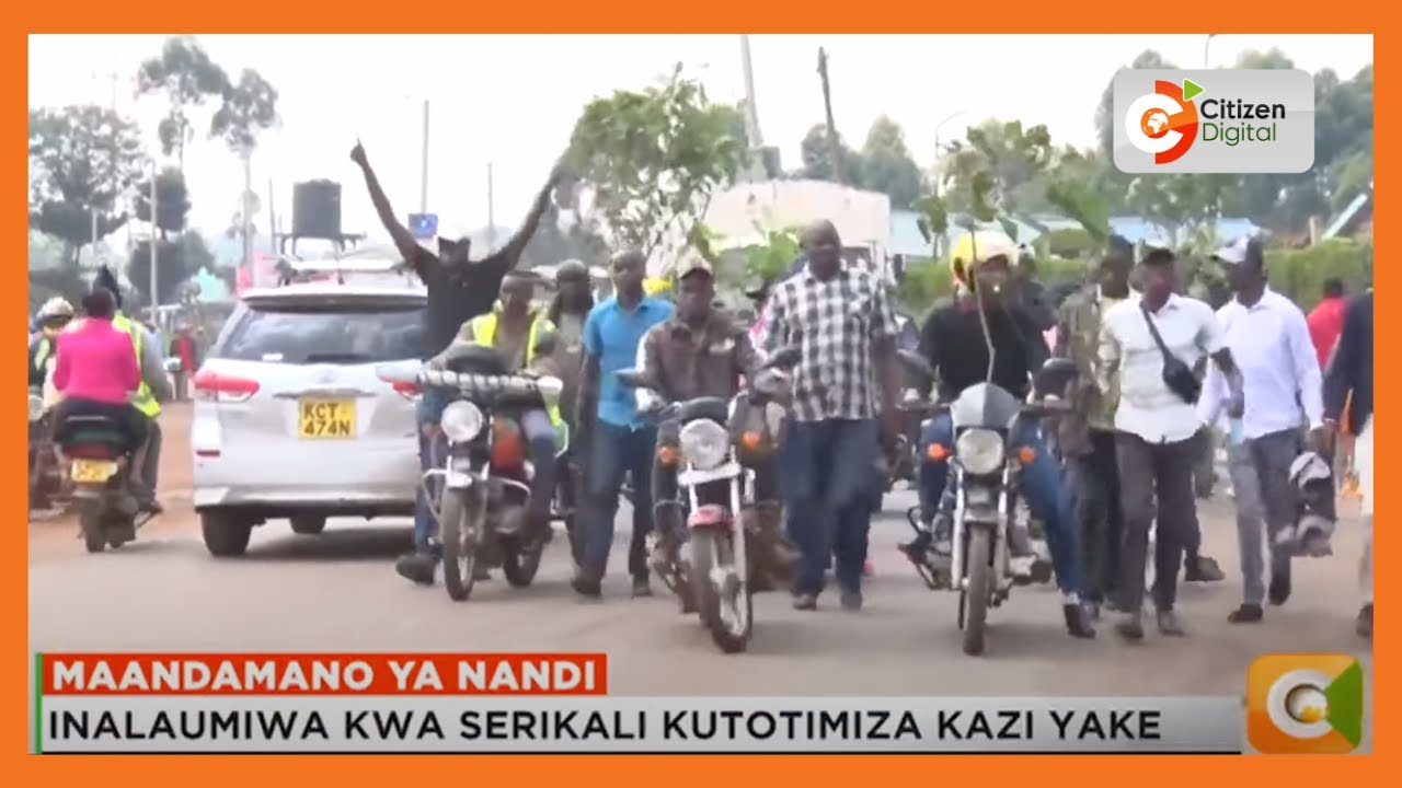 Wakazi wa kaunti ya Nandi waandamana kwa kile wanachokitaja kama uzembe ...